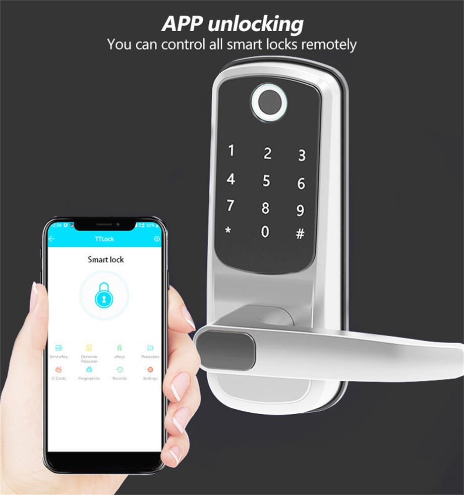 Buy Wholesale China Electric Cylinder Lock Smart App Door Lock Battery ...