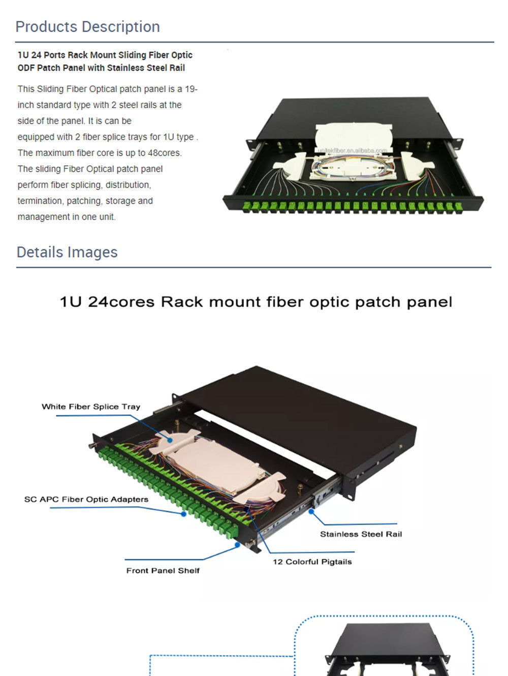 Buy China Wholesale Sc Lc Fc St Rack Mount Splicing Optical Fiber Patch ...