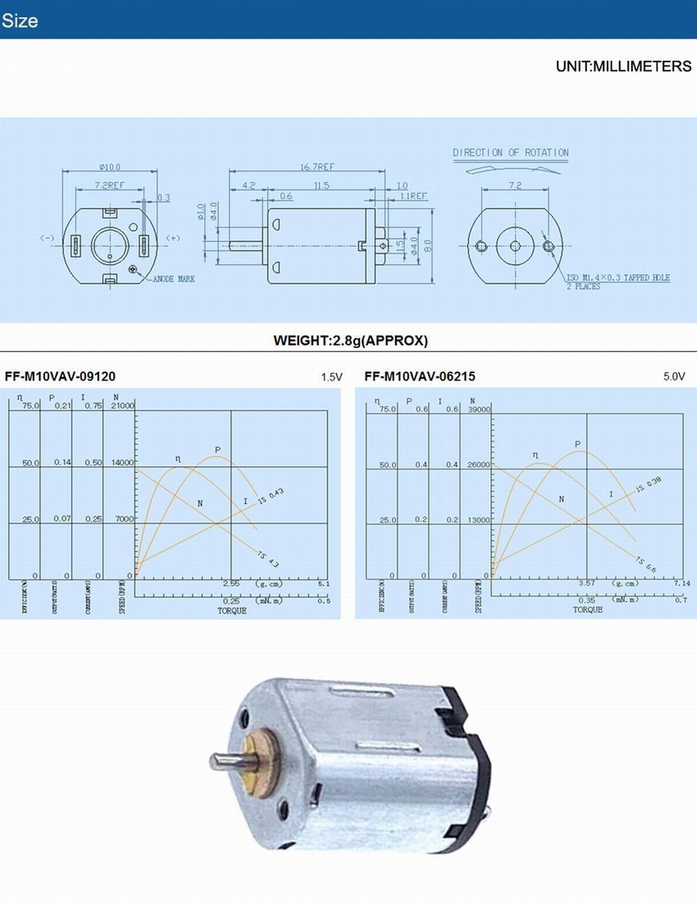 Buy Wholesale China 10mm M10 1.5v 3v 5v Micro Mini Dc Motor Small ...
