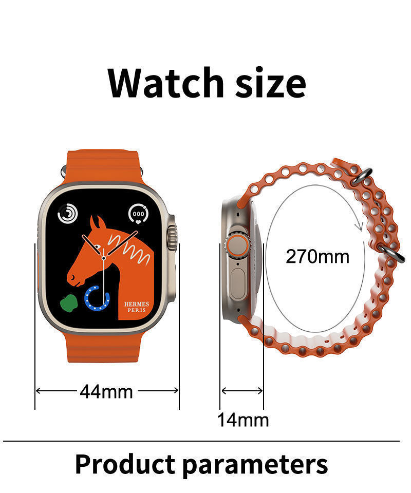 Series 8 Ultra Smart Watch T800 Ultra Smartwatch 1.99 Inch Screen Ocean ...