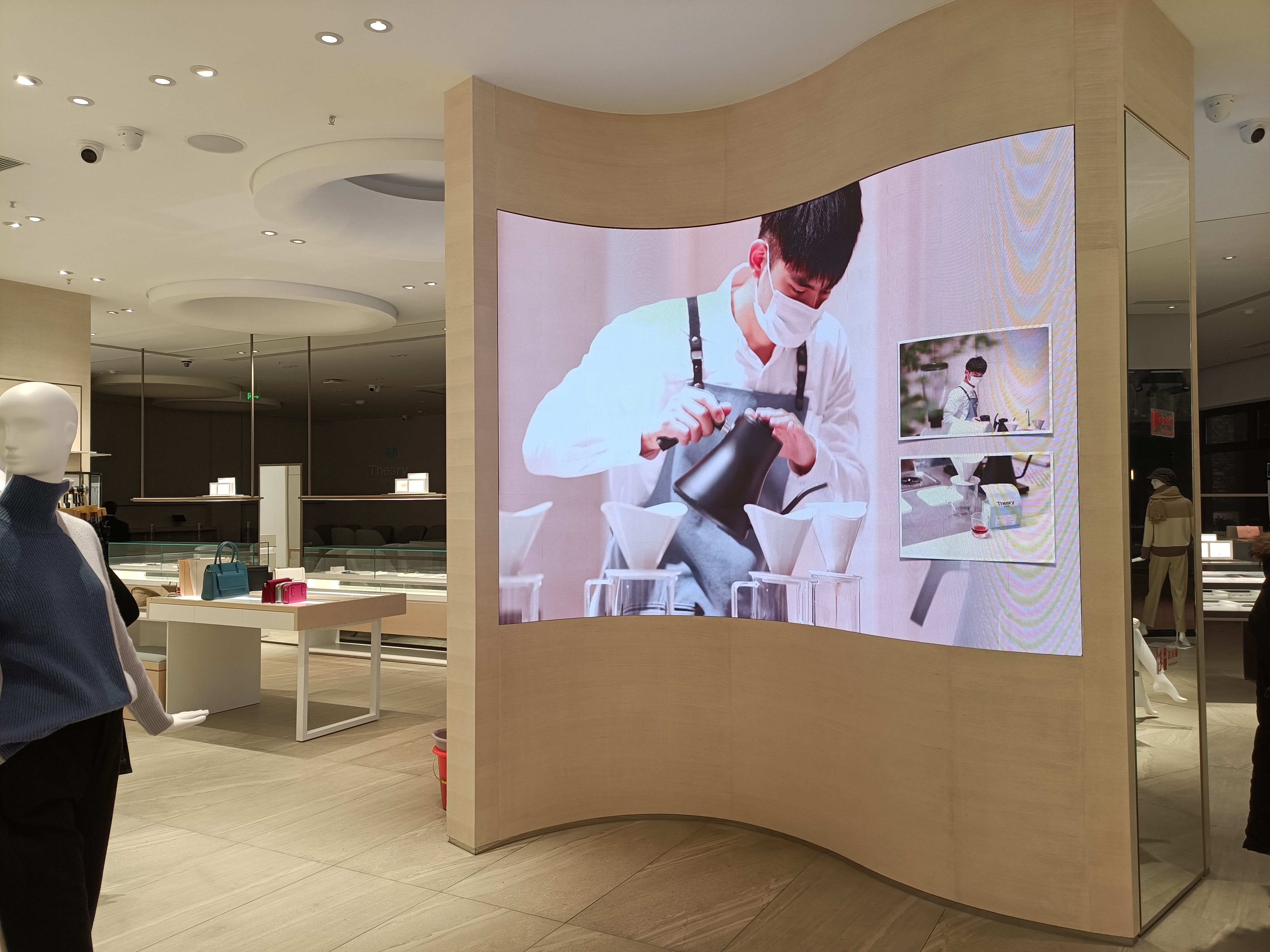 Buy Wholesale China Commercial Advertising Indoor Video Wall Curved Arc ...