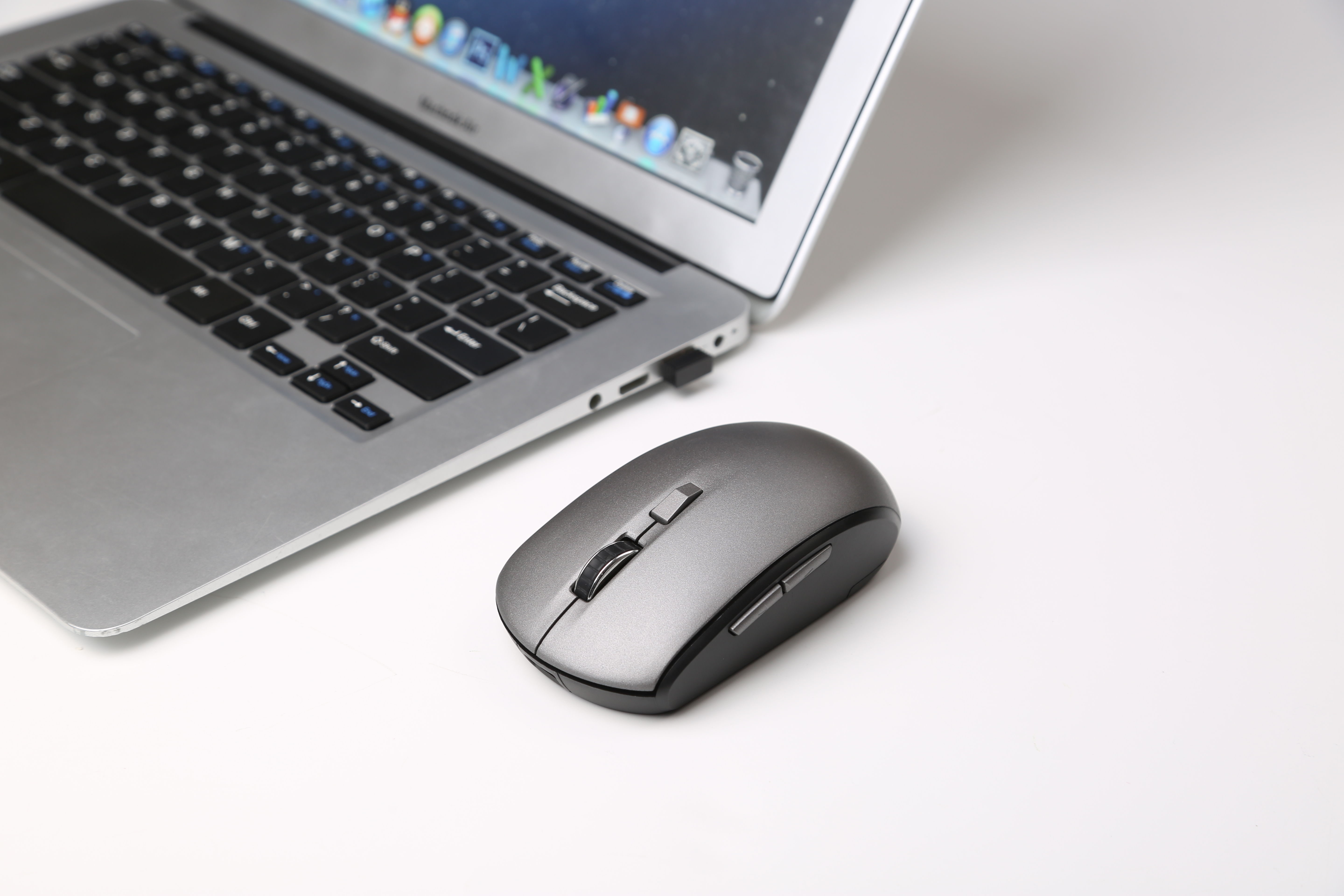 Wireless Mouse, 2.4g Noiseless Mouse With Usb Receiver - Portable ...