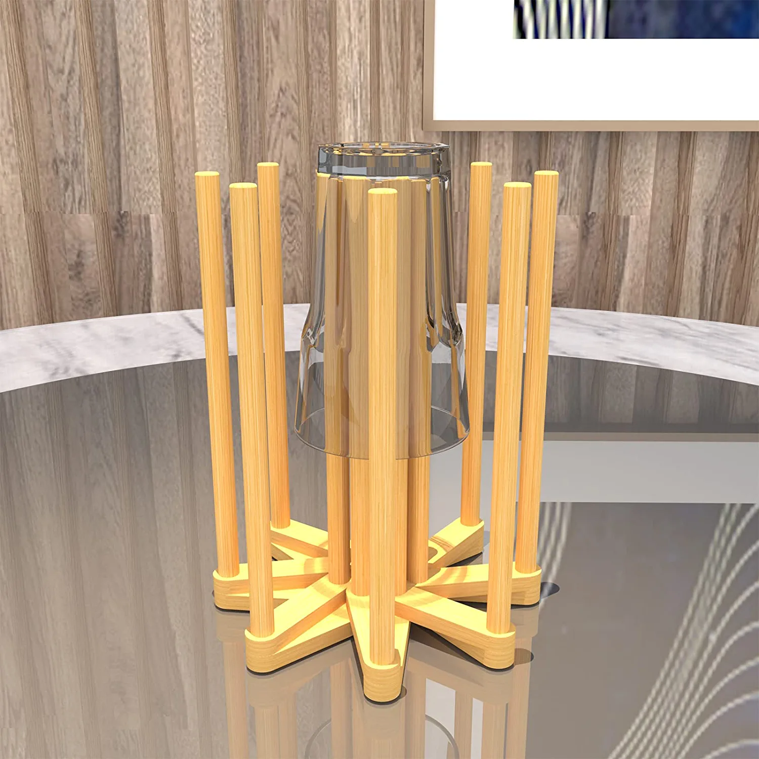 High Quality Natural Bamboo Kitchen Countertop Multifunctional Drying ...