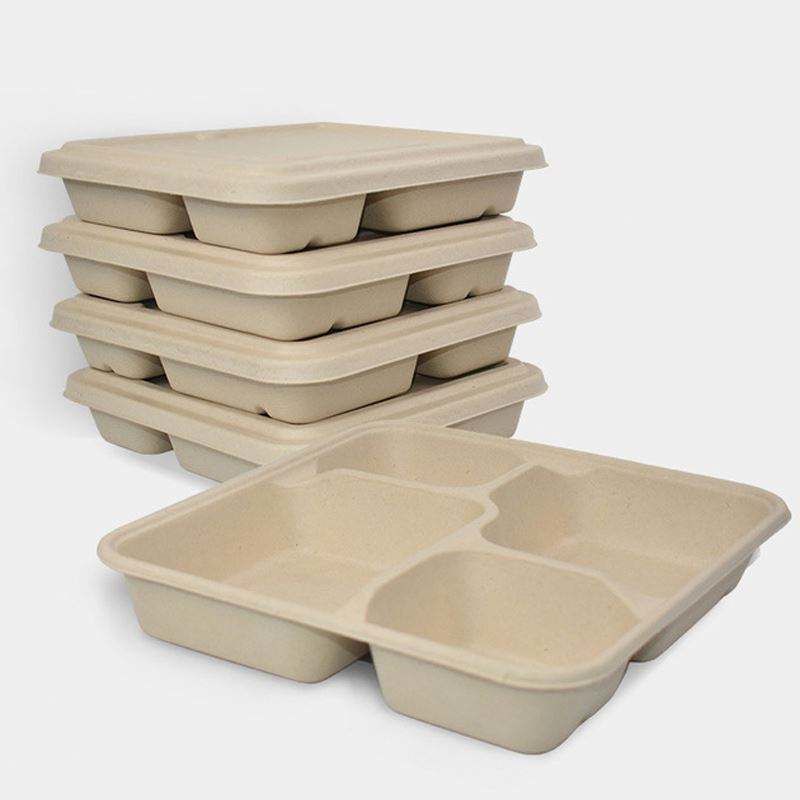 Buy Wholesale China Compostable Take Out Food Containers With Lids, 4 ...