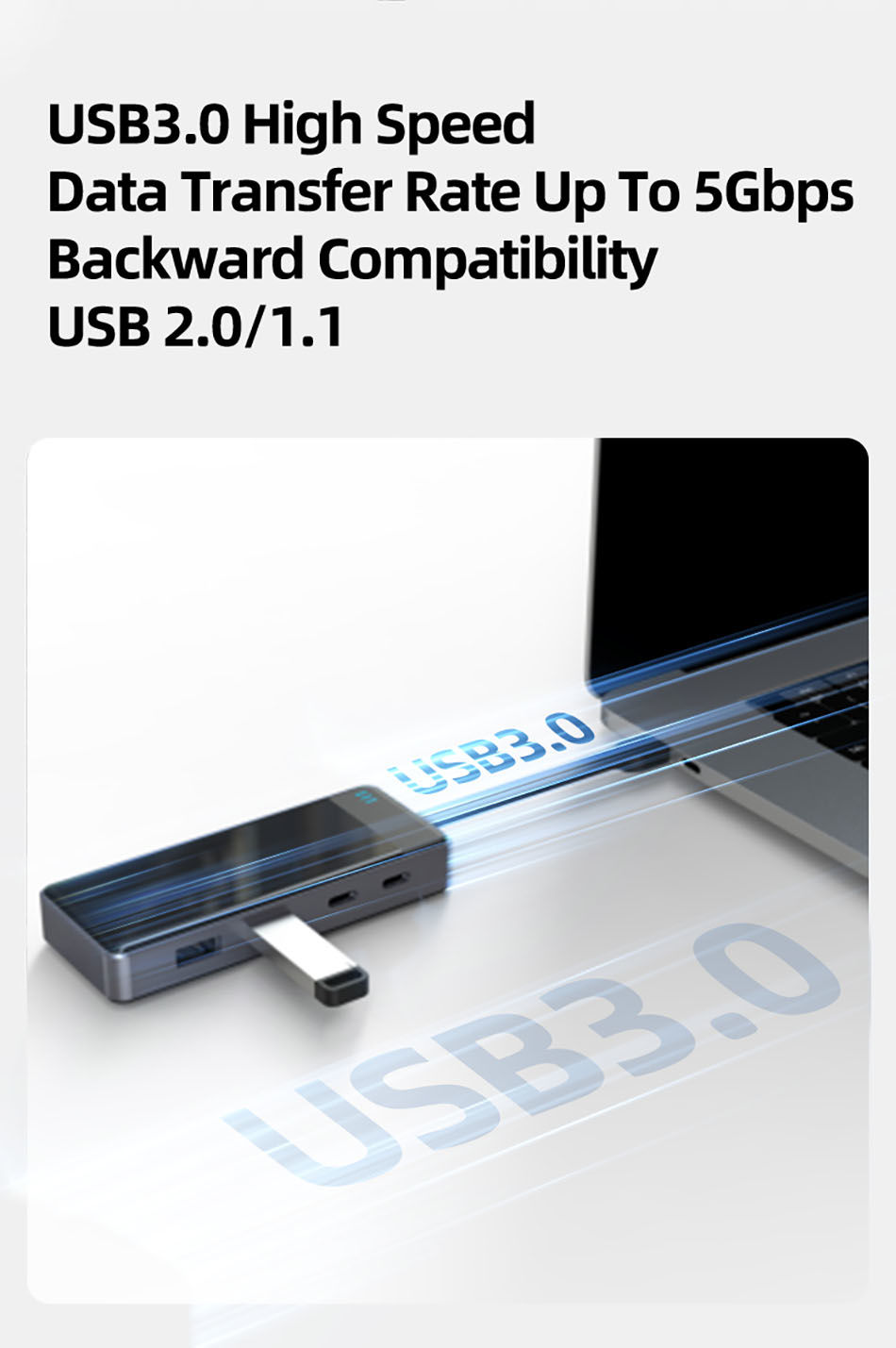 Buy Wholesale China Newest Data Transfer Video Output 5 In 1 Type-c 4 ...