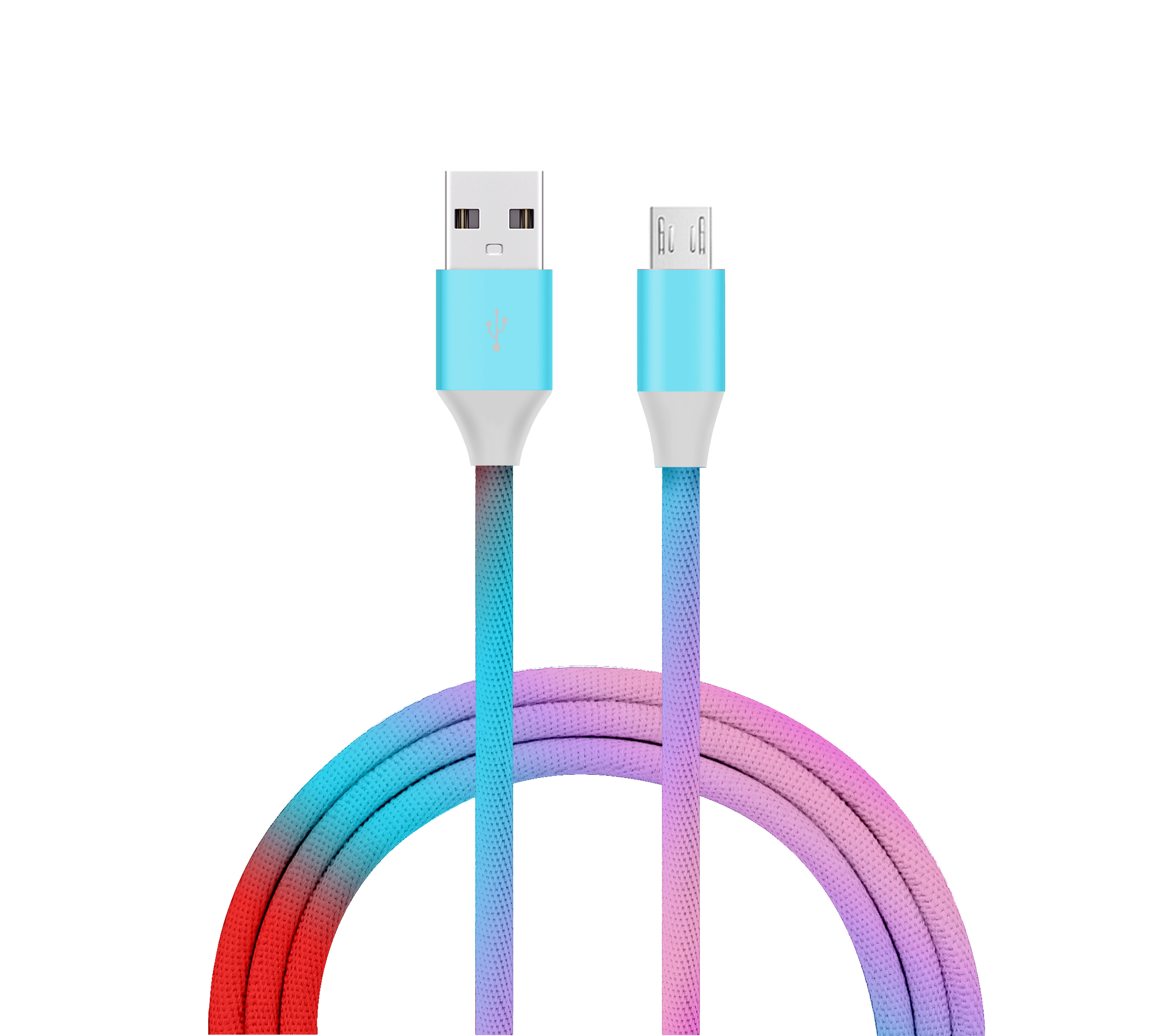 High Stretch Yarn Braided Charging Cable Usb A To Type-c Lightning ...