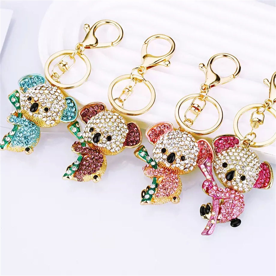 Buy China Wholesale Koala Keychains Bling Diamond Crystal Rhinestone ...