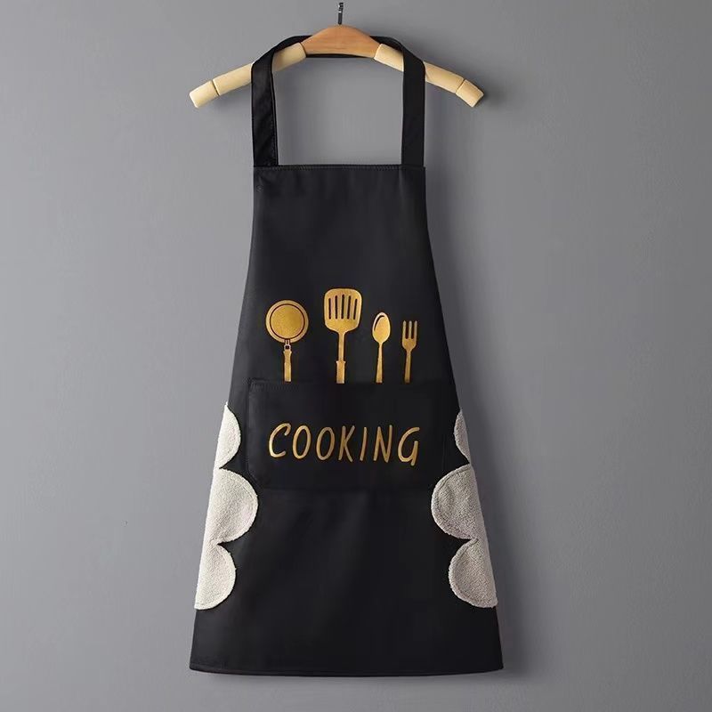 Customized Waterproof 100% Polyester Fabric Apron With Logo Custom Chef ...