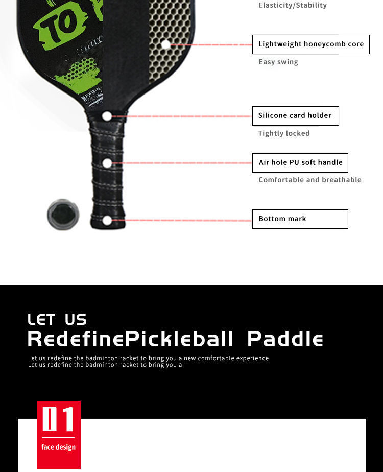 Buy Wholesale China Pickle Ball Raquette Set Premium Graphite Carbon ...