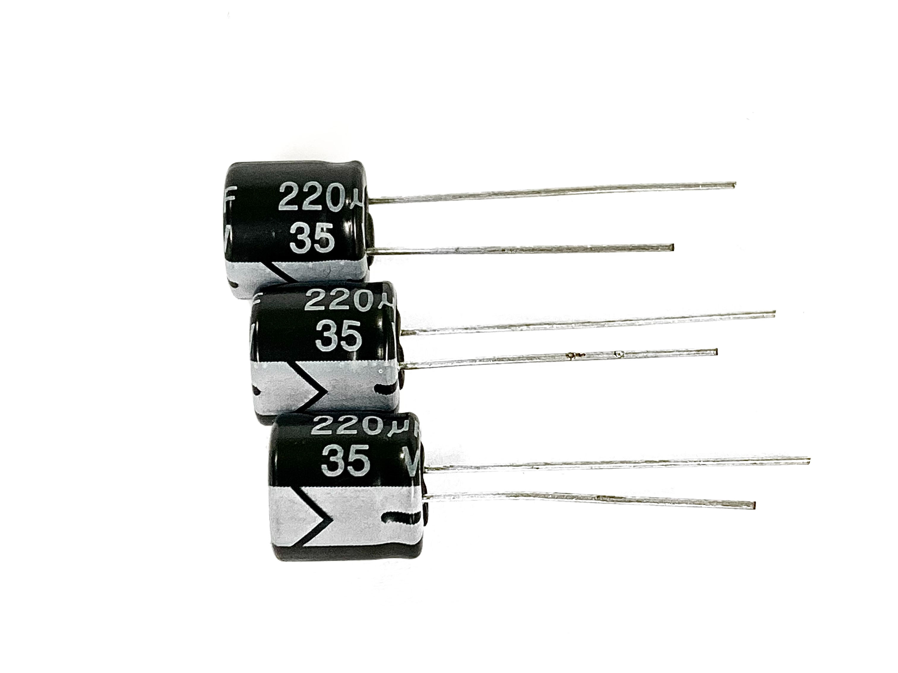 Factory Price Radial Lead Type Aluminum Electrolytic Capacitor 220μf ...