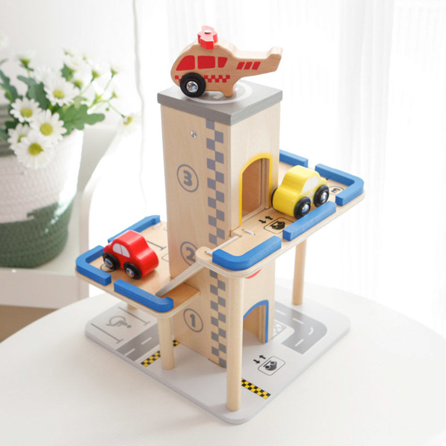 Kids Assemble Parking Tower Toy Pretend Play Mini Model Building ...