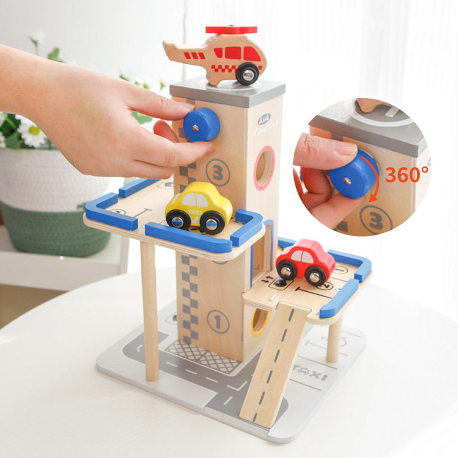 Kids Assemble Parking Tower Toy Pretend Play Mini Model Building ...
