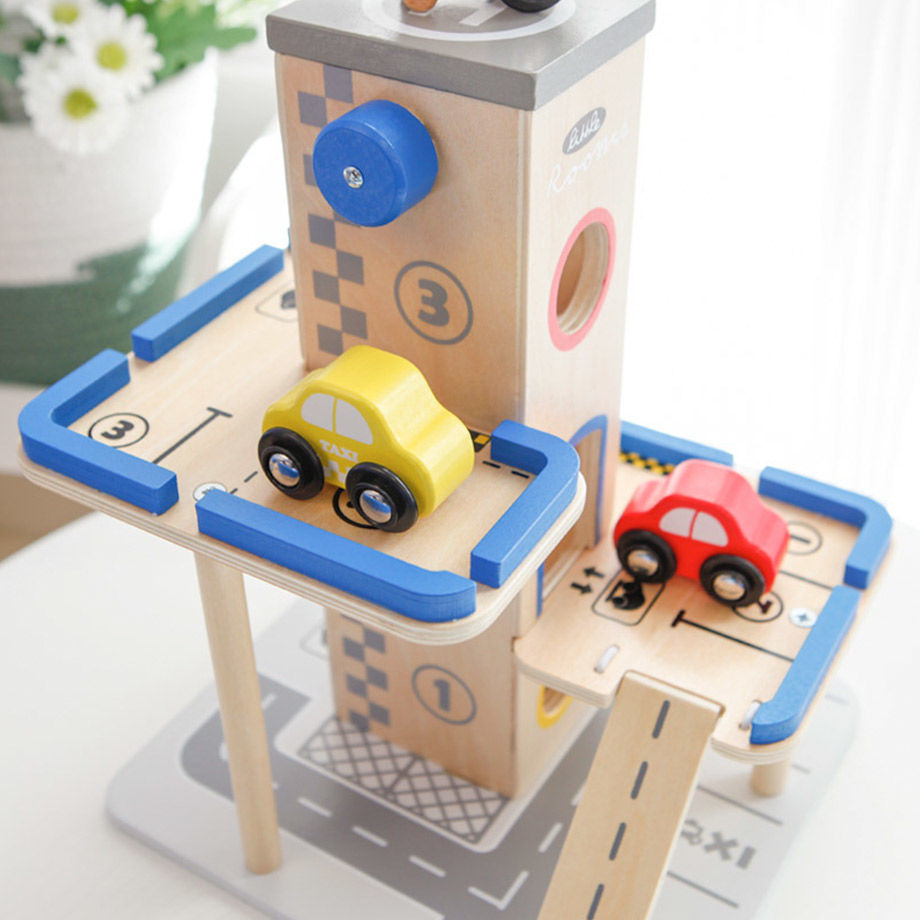 Kids Assemble Parking Tower Toy Pretend Play Mini Model Building ...