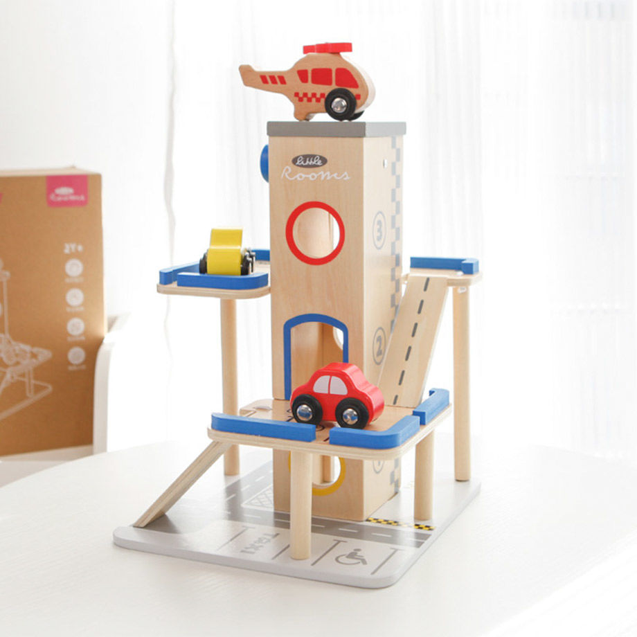 Kids Assemble Parking Tower Toy Pretend Play Mini Model Building ...