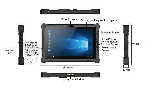 Buy Wholesale China Rugged Tablet Windows I7 Card Reader Sunlight ...