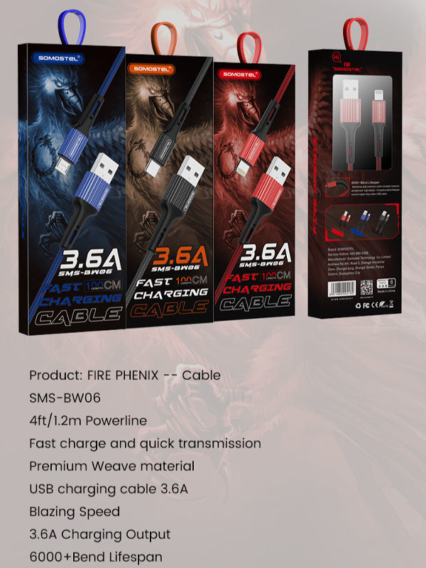 Sms High Quality 3.1a Fast Charging Usb Cable 1m Powerline Premium ...