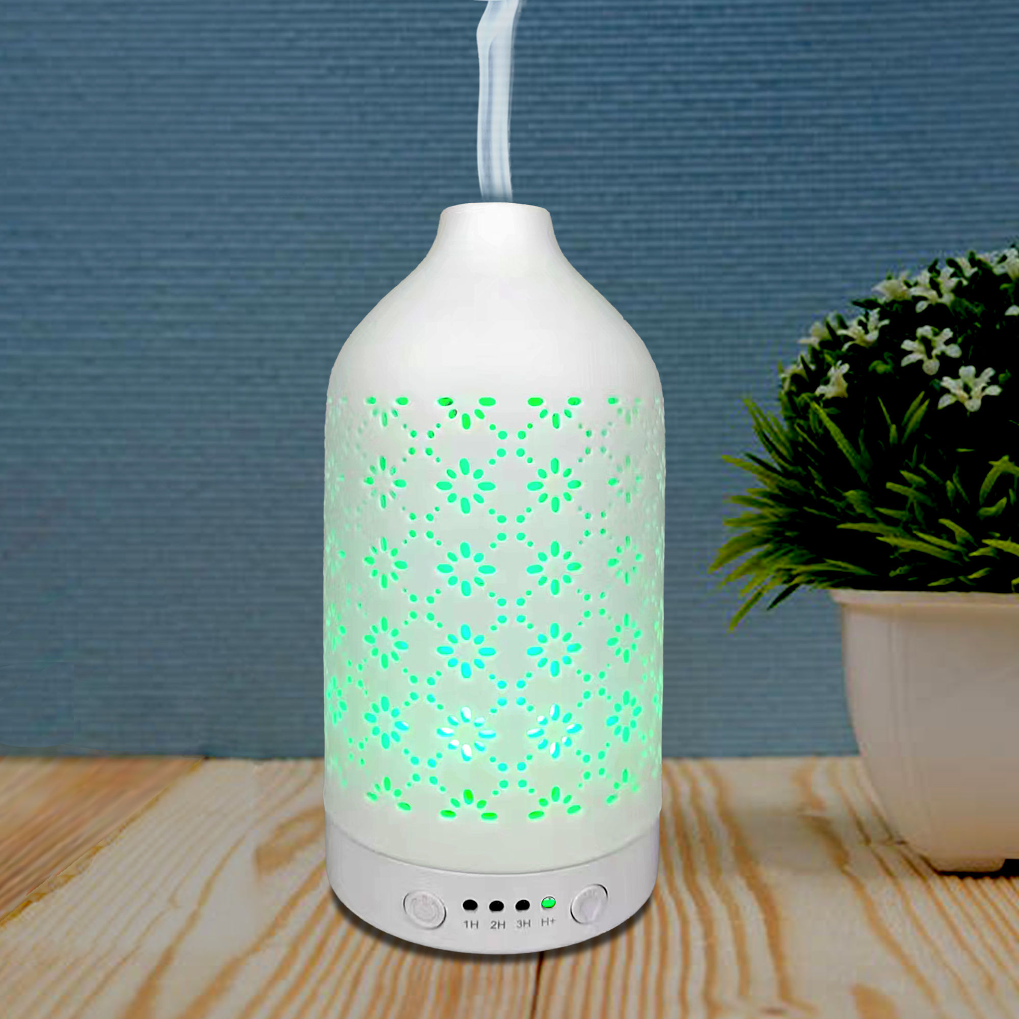 White Ceramic Essential Oil Diffusers,aromatherapy Diffuser Small Room ...