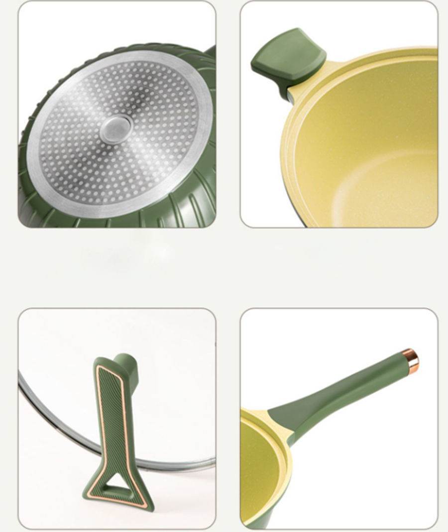 Buy Wholesale China Cookware Set 3pcs With 2 Pan And A Pot Beautiful ...