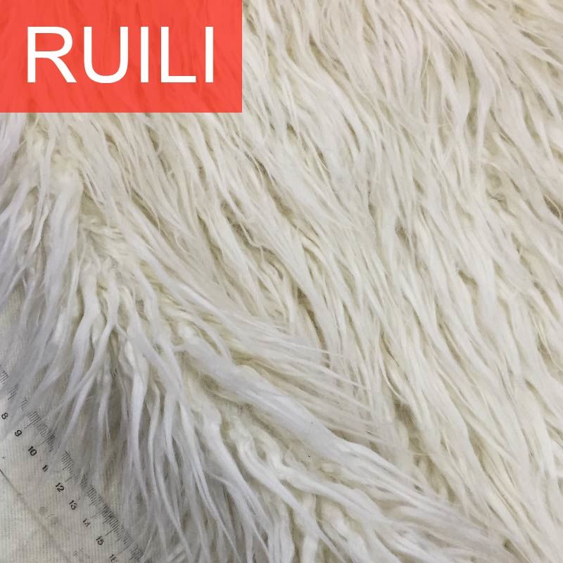 Buy Wholesale China Long Curly Hair White Color Lamb Weft Knitted ...