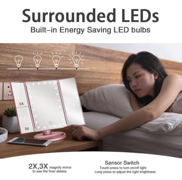 Buy Wholesale China Makeup Mirror With Led Lights, 21 Led Lights Vanity ...