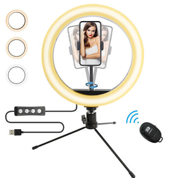 2020 New Product 10 Inches Desktop Led Selfie Ring Light With Tripod ...