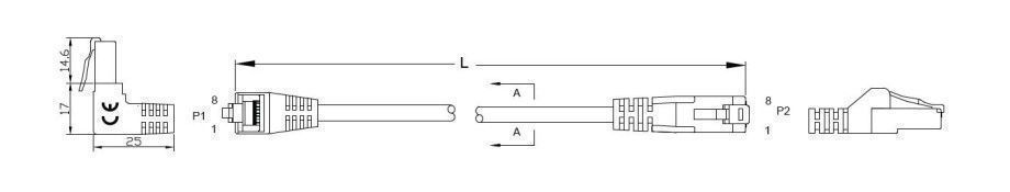 Buy Wholesale Hong Kong SAR Network Cable Expert Cat 5e F/utp 90° Gold ...