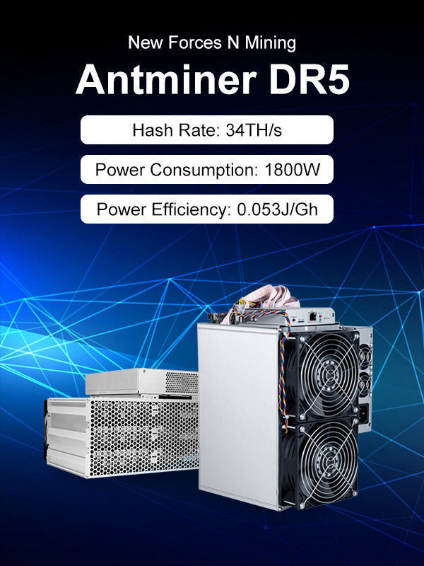 Buy Wholesale China Used In Apexto Stock Antminer Dr5 34th/s Blake256r14 Dcr Coin Asic Miner ...