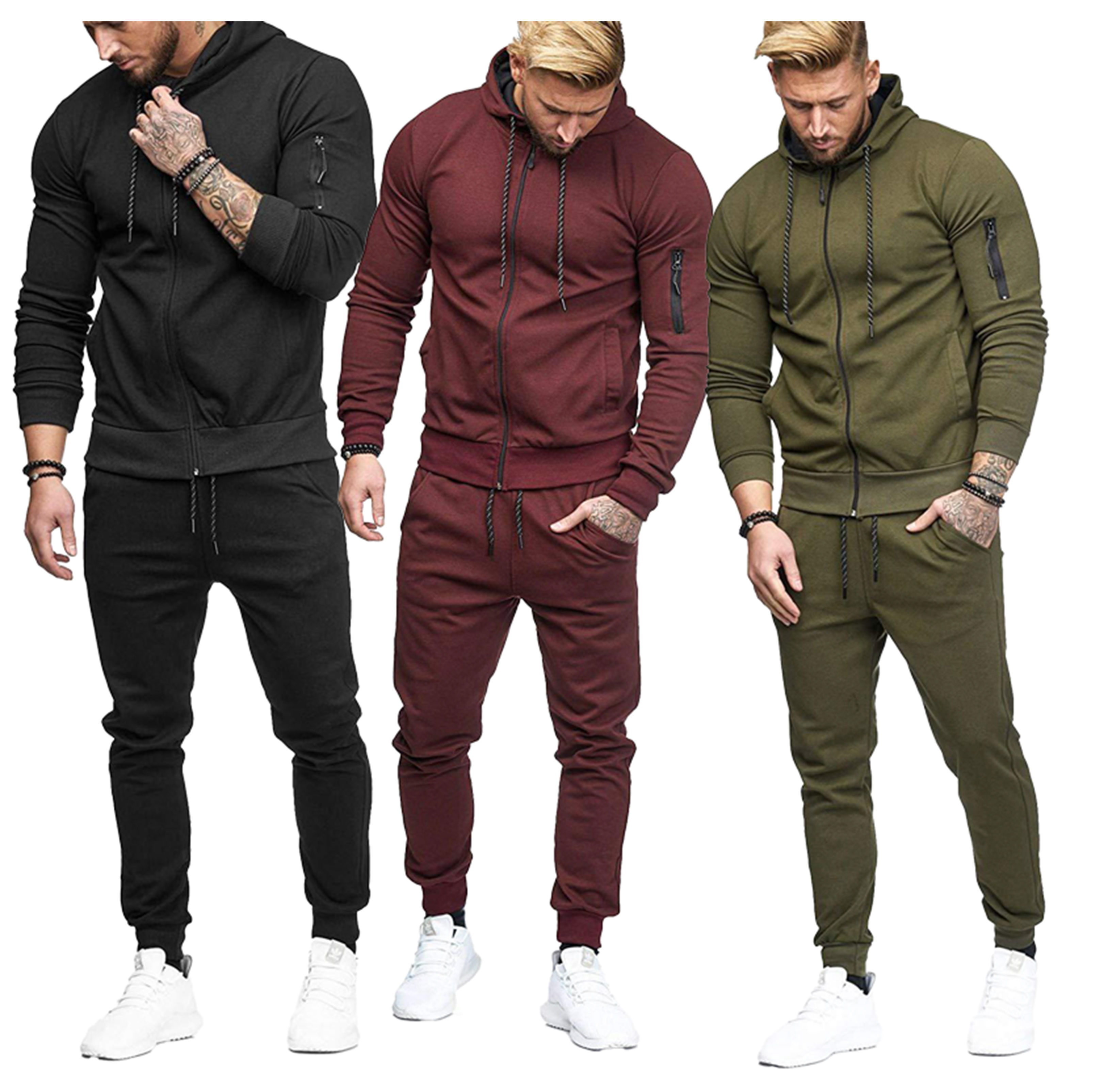 Buy Wholesale China New Design Hoodie Sets 2 Piece Slim Fit Sportswear ...