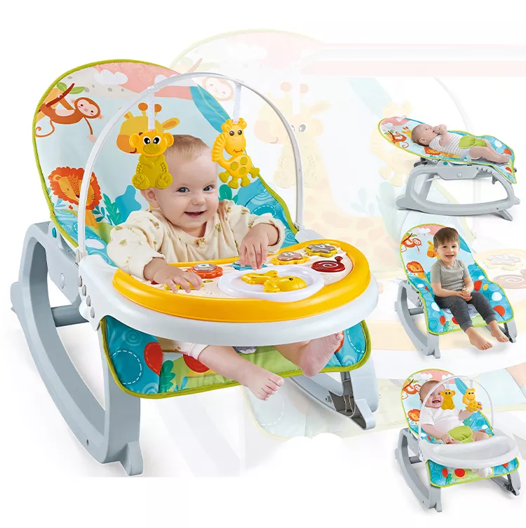 Hangwing Toys Baby & Toddler Rocker 3 In 1 Vibrating Baby Rocking Chair ...