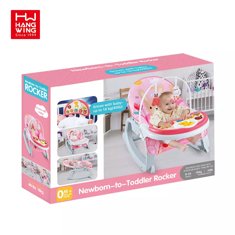 Hangwing Toys Baby & Toddler Rocker 3 In 1 Vibrating Baby Rocking Chair ...