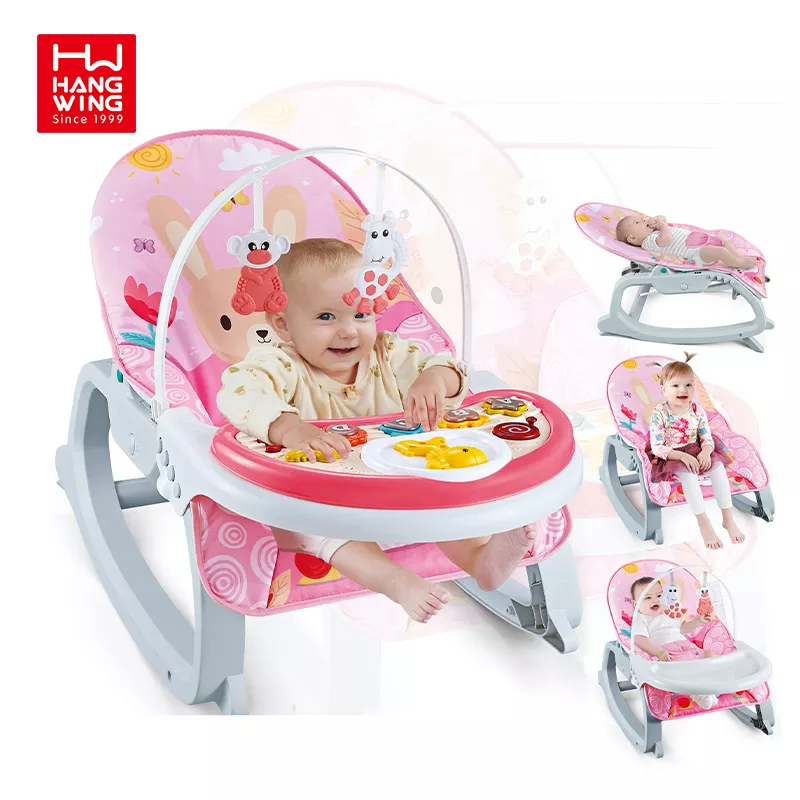Hangwing Toys Baby & Toddler Rocker 3 In 1 Vibrating Baby Rocking Chair ...