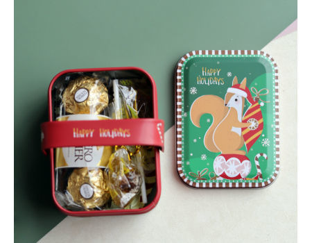 Buy Wholesale China Skinned Christmas Tin Box Tote Box Santa Claus ...