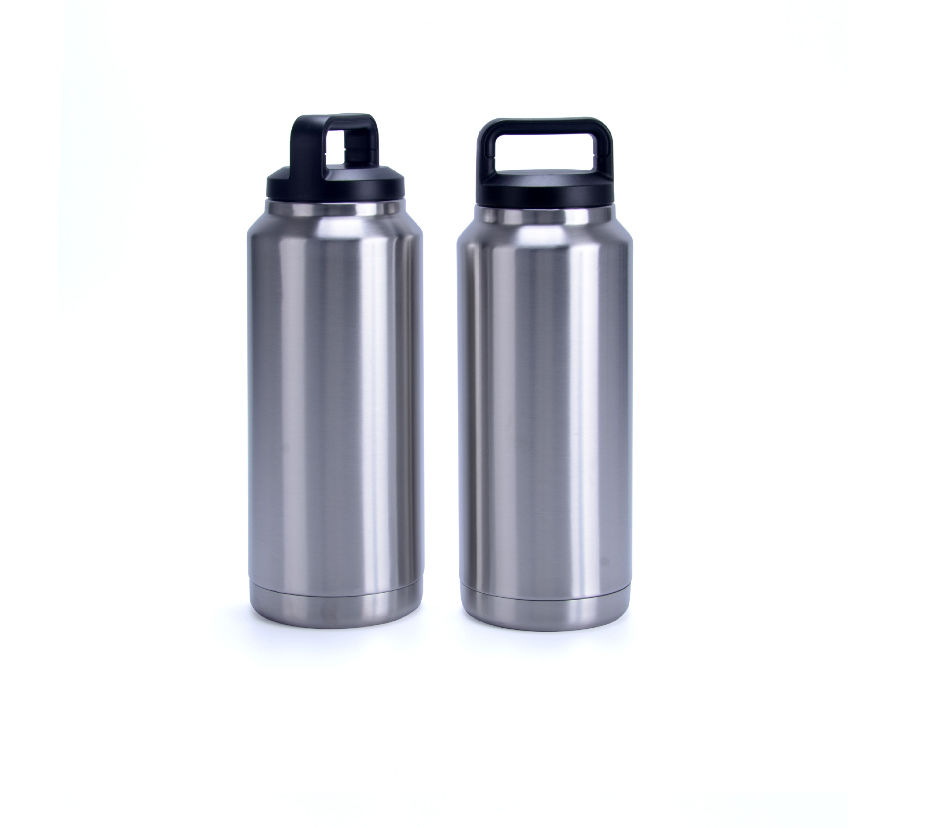 Double Wall Stainless Steel Vacuum Flask 36oz Yeti Large Mouth Water ...