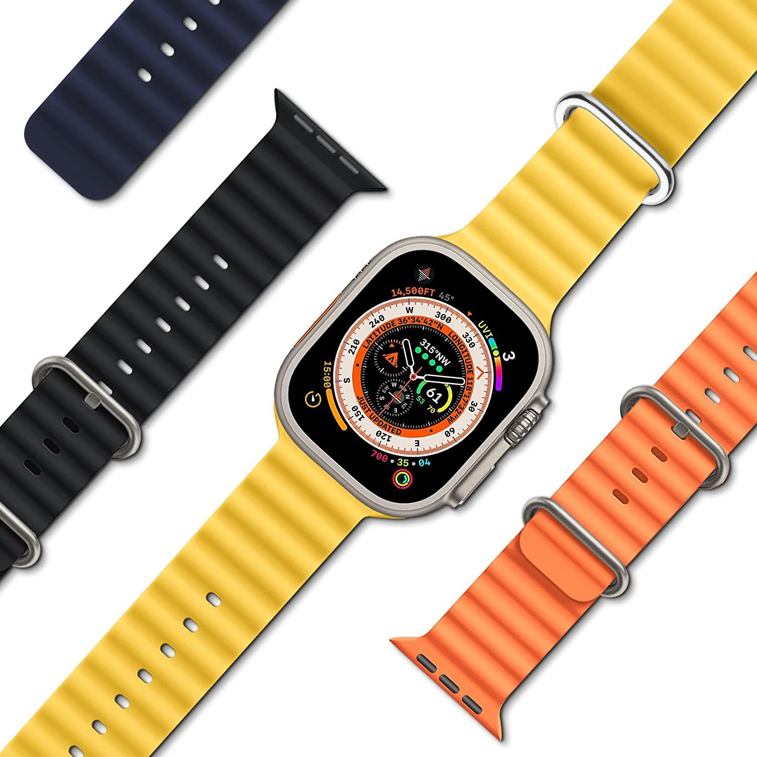 Buy Wholesale China 2022 New Ocean Watch Band Multicolor Silicone Smart ...