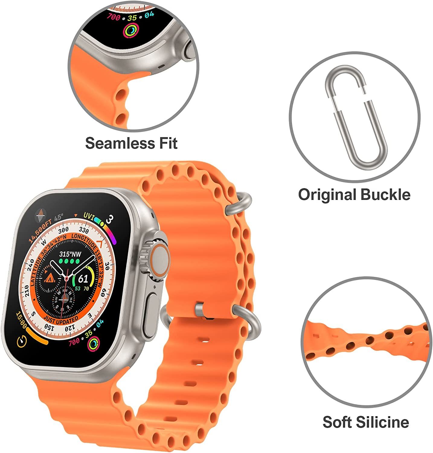 Buy Wholesale China 2022 New Ocean Watch Band Multicolor Silicone Smart ...