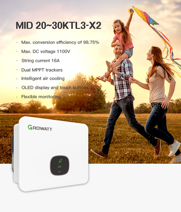Buy Wholesale China Growatt Inverter On Grid 20kw 25kw 30kw 380v 3 ...