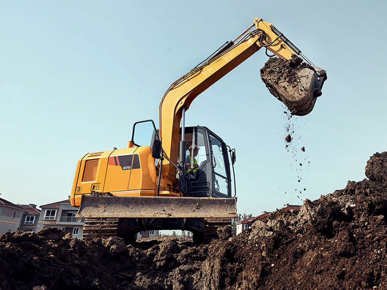 Tailless Mini 4 Ton Excavator 9035e Liugong Mini Digger With Hammer ...