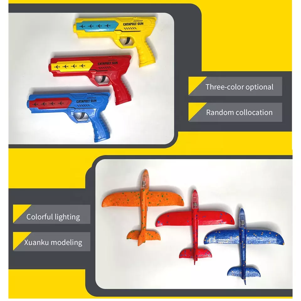 Hangwing Amazon Hot Outdoor Flying Catapult Plane Toys One-click ...