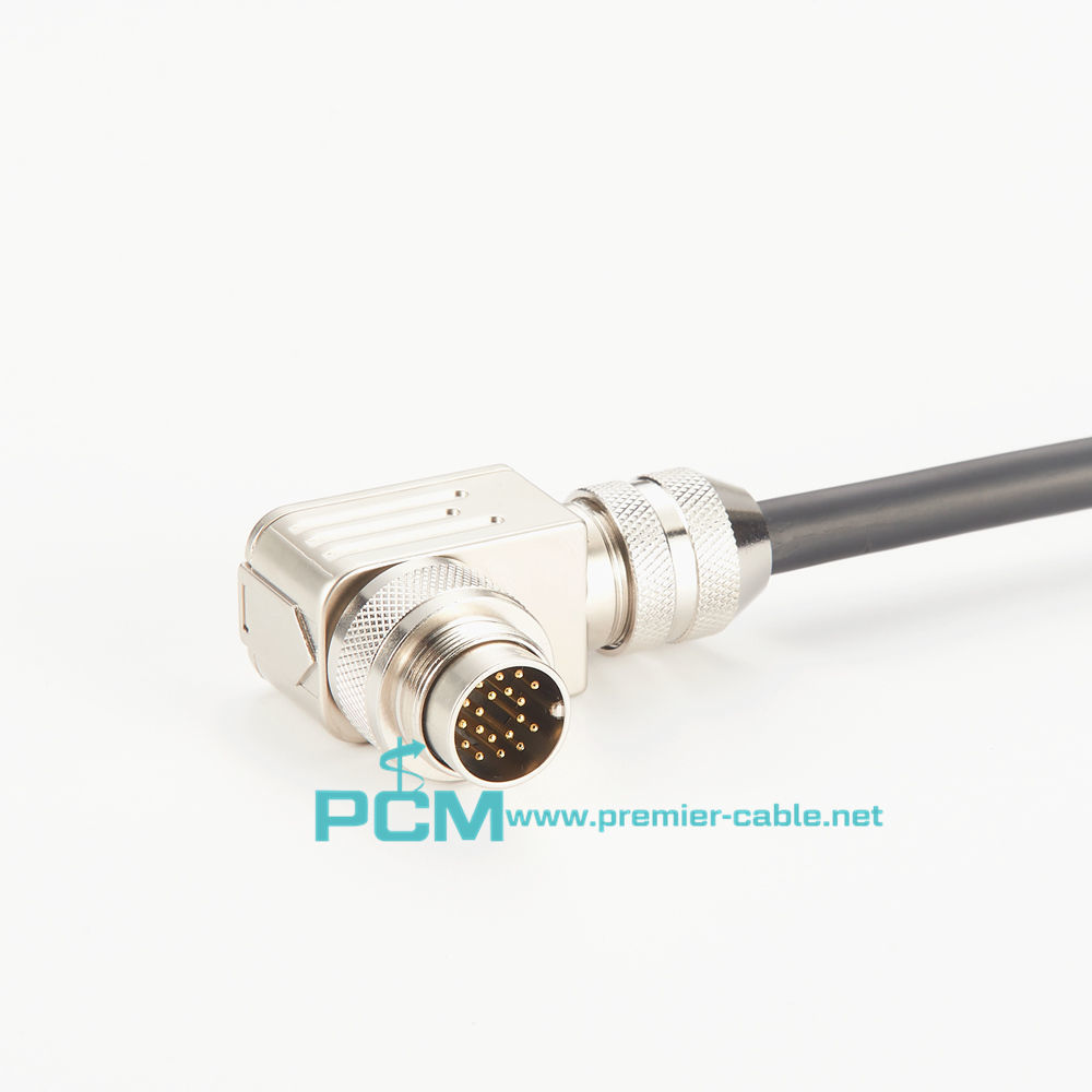 M16 Cable Connector Contact 19 Field Assembly Type Right Angled Ip67 $6 ...