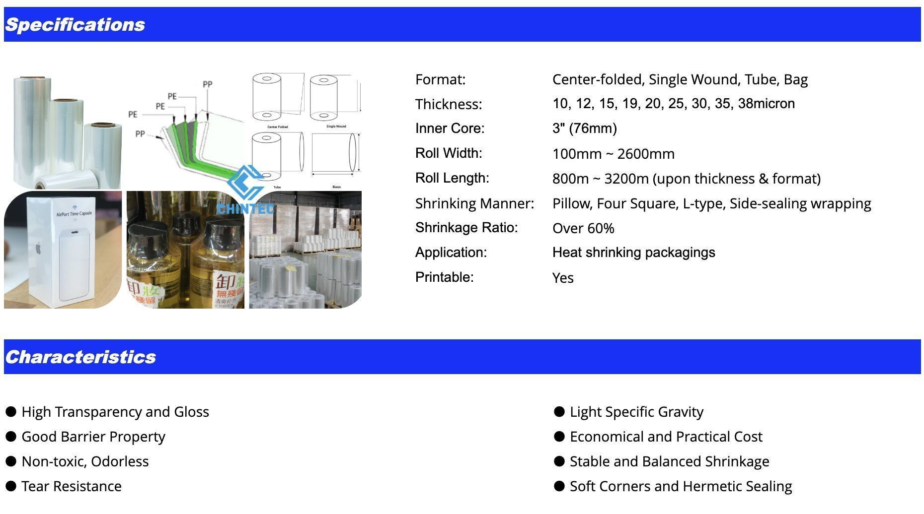 Buy Wholesale China Factory Direct Polyolefin Film Printed Shrink Wrap ...