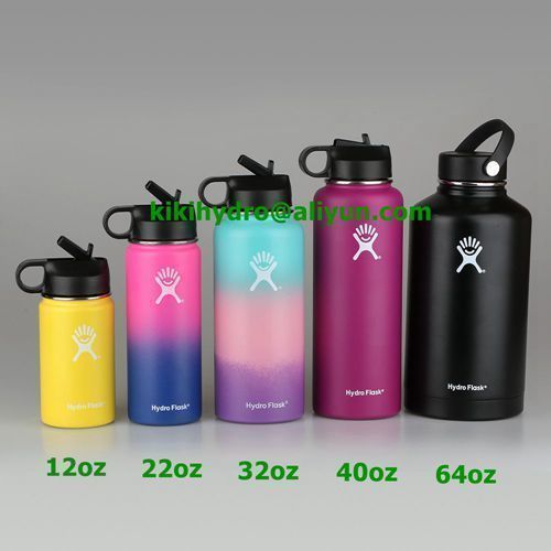 Stainless Steel Bottle Aqua Flask Double Wall Thermos Insulated Drink ...