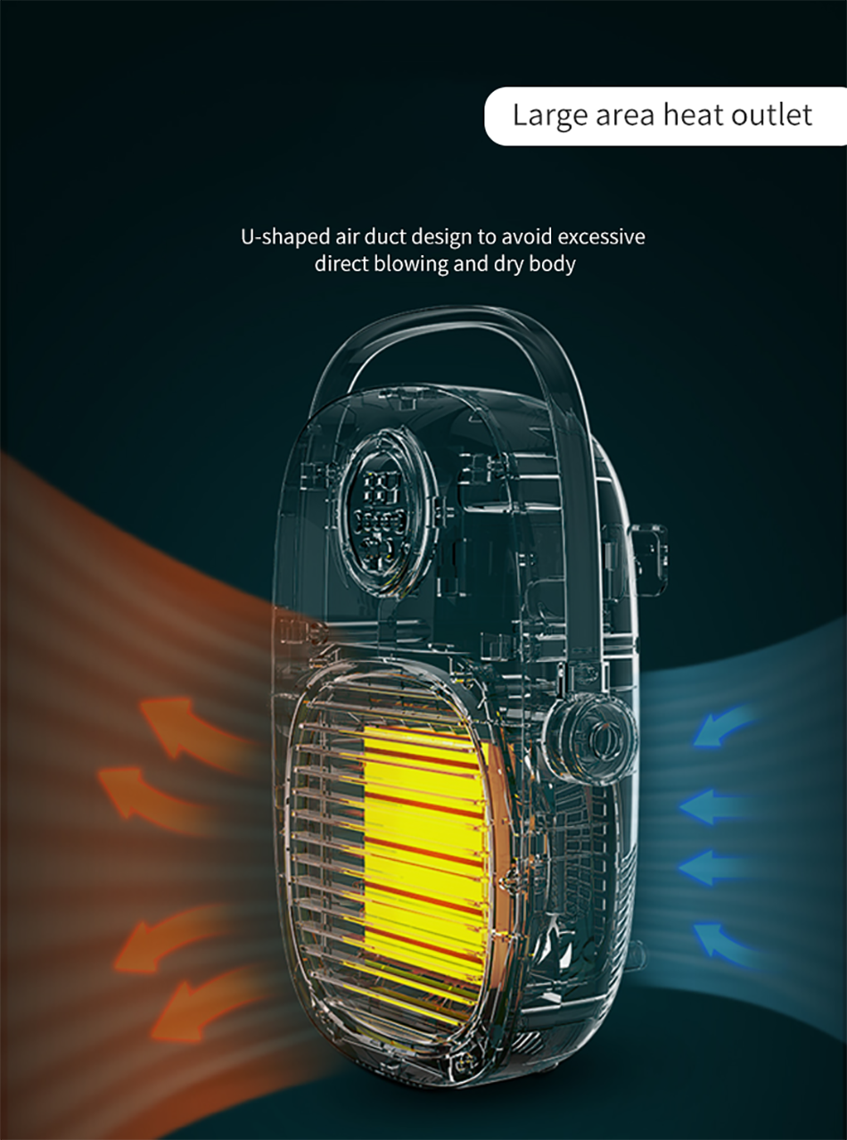 Remote Control 2kw Portable Home Low Energy Electric Heater Quiet ...