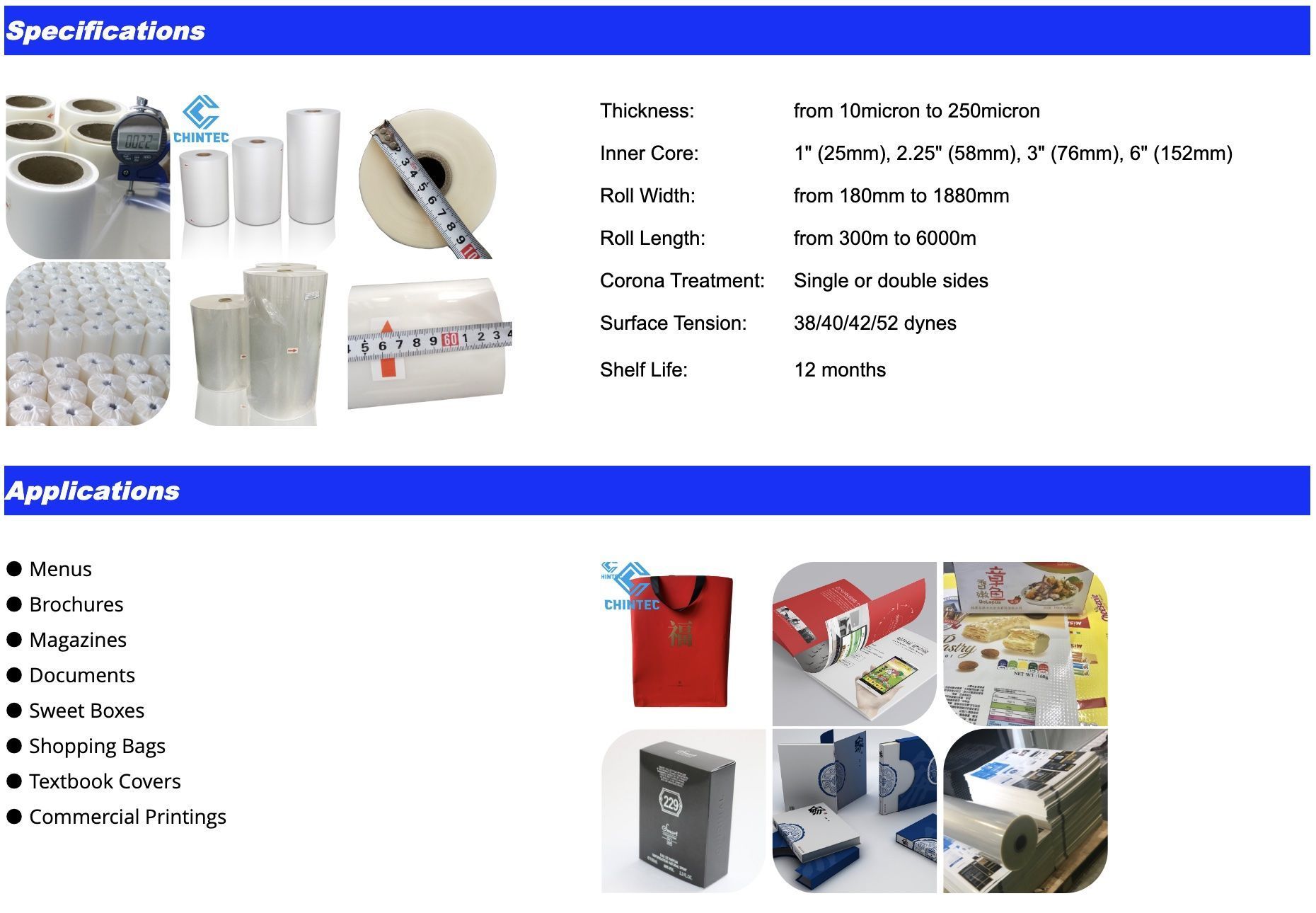 Buy China Wholesale Transparent Bopp Bopet Laminating Plastic Roll ...