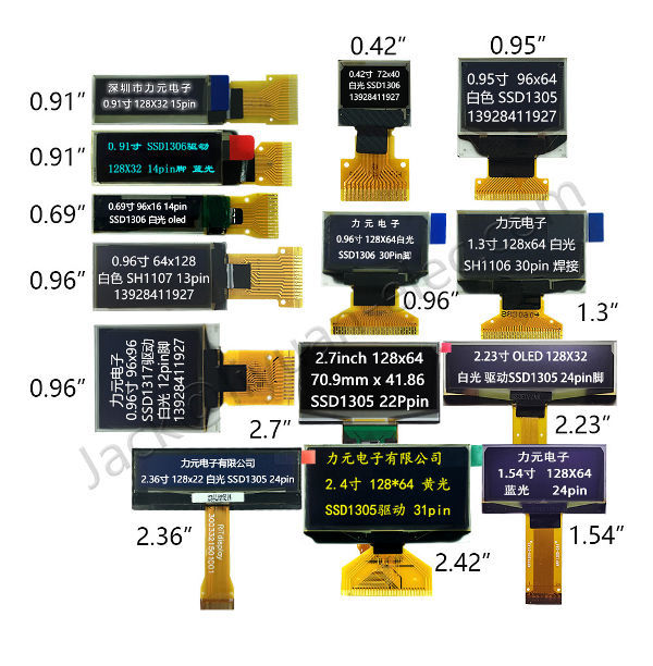 Buy Wholesale China Oled Display 0.54 Inch 96x32 Monochrome White Micro 0.54" Oled Display ...