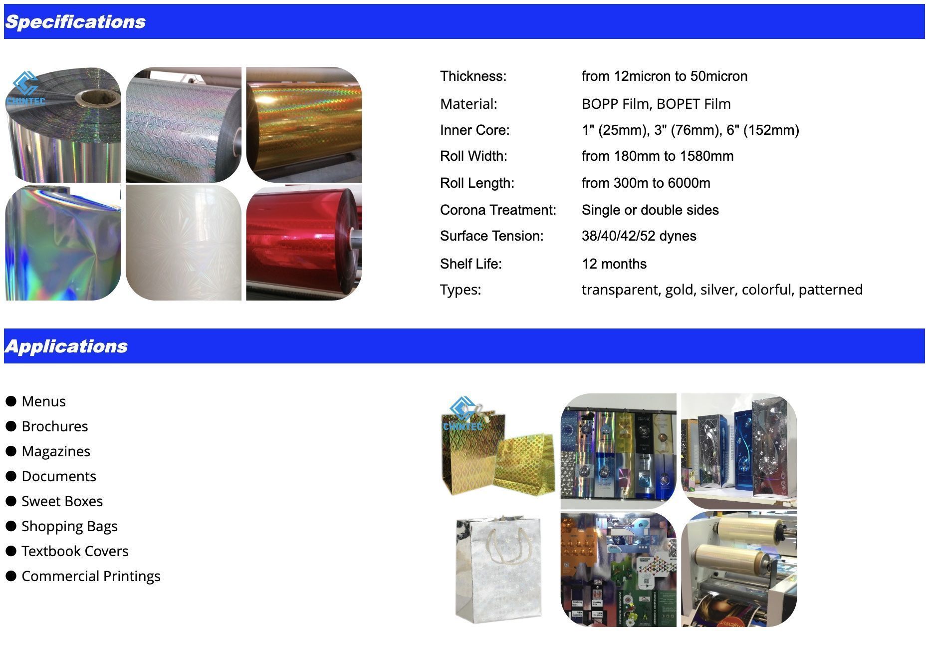 Buy Wholesale China Hologram Plastic Roll Laminating Packaging Material Laser Holographic Film ...