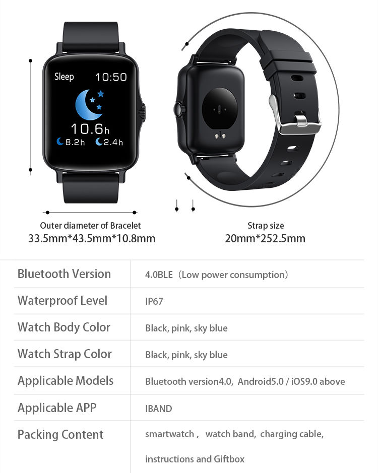 Buy Wholesale China Ko Y22 Y20 Smartwatch Bracelet Montre Connecte ...