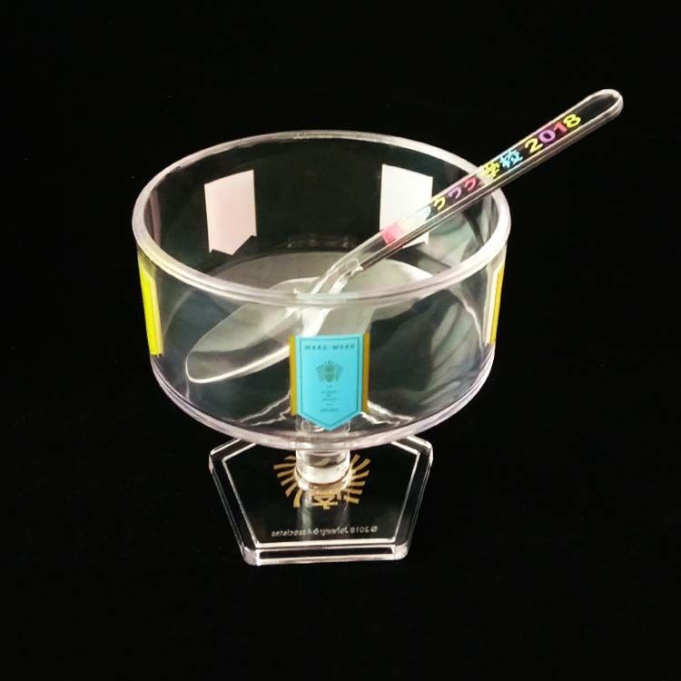 Buy Wholesale China 450ml As Plastic Cup Clear Acrylic Ice Cream Bowl ...