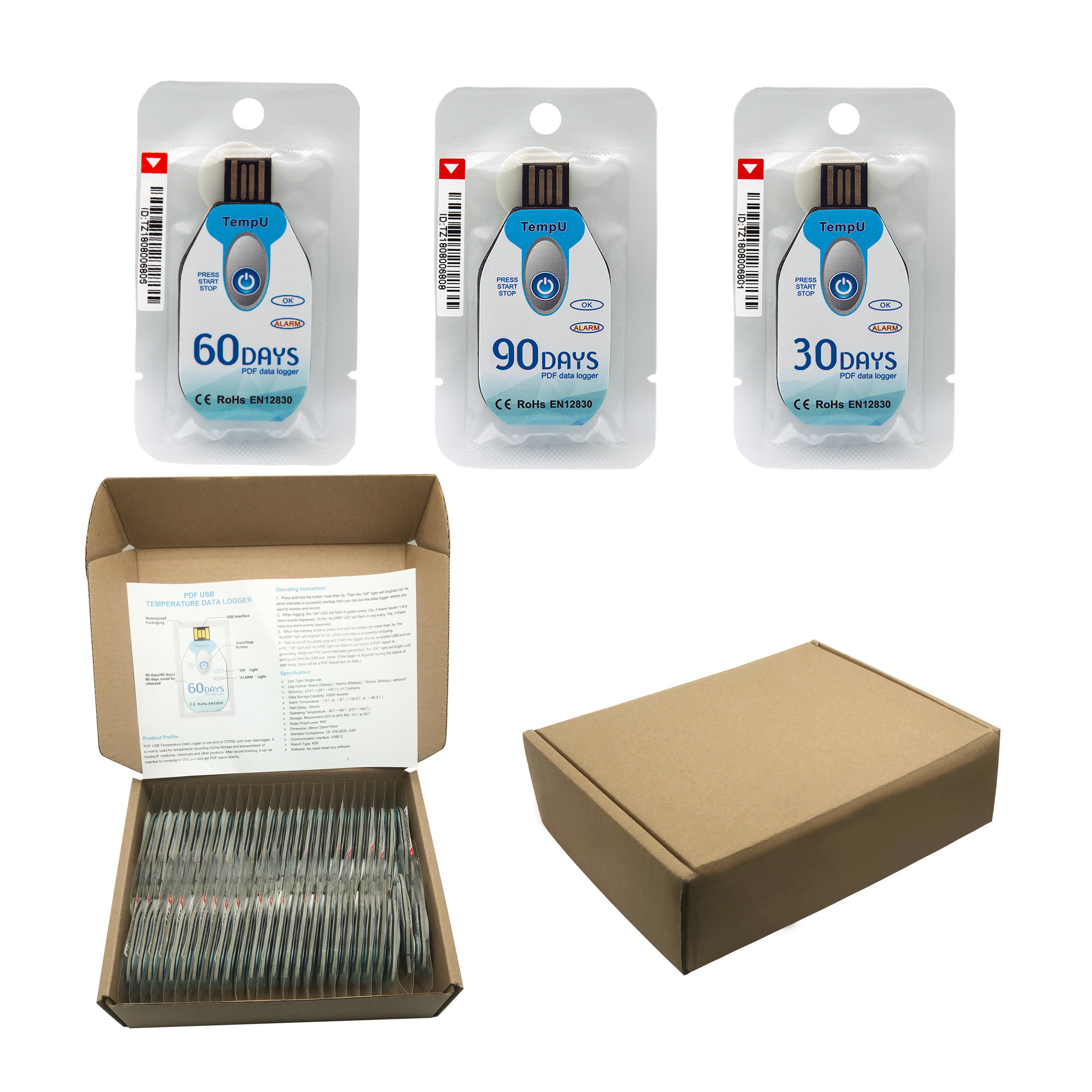 Buy Wholesale China Fruit Transport Temperature Record Single-use Usb ...