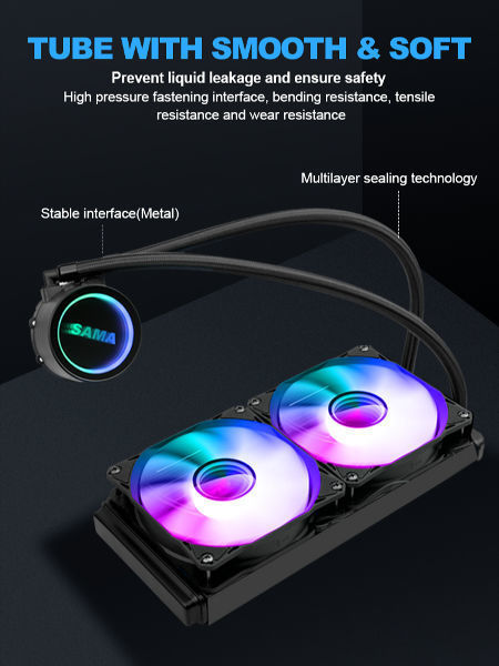 Buy Wholesale China Sama Rgb Glow Cpu Watercooler Led Liquid Cooling ...