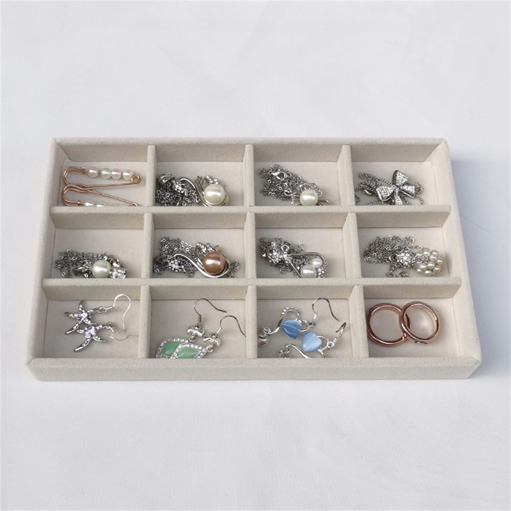 Wholesale Velvet Fabrics Jewelry Storage Display Trays Stackable ...